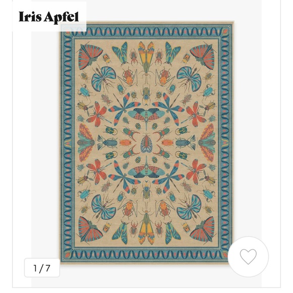 ruggable | Other | Ruggable X Iris Apfel Flutterby Rug 5x7 No Pad ...